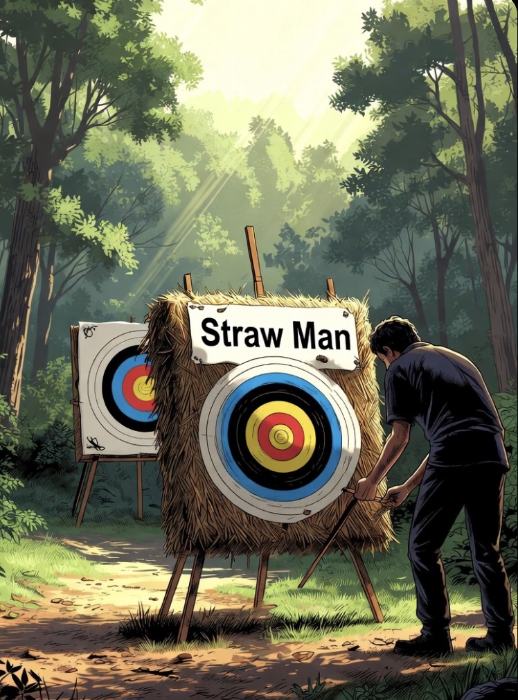 The Straw Man strategy at work | Pursue Democracy